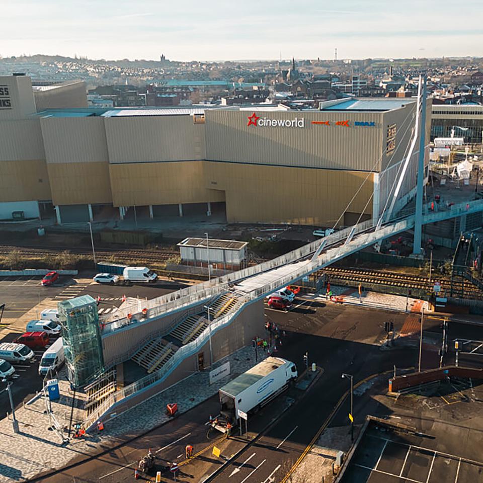 Market Gate Pedestrian Bridge, Barnsley | YORhub